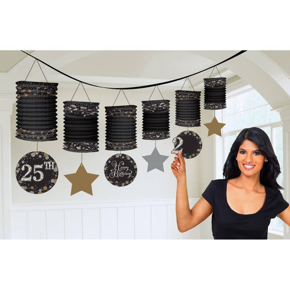 Lampion Slinger Sparkling Gold Celebrations - leeftijd personaliseren ...