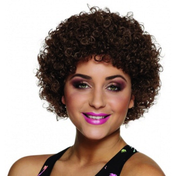 Pruik Pop brown - Feestwarenhuis.nl