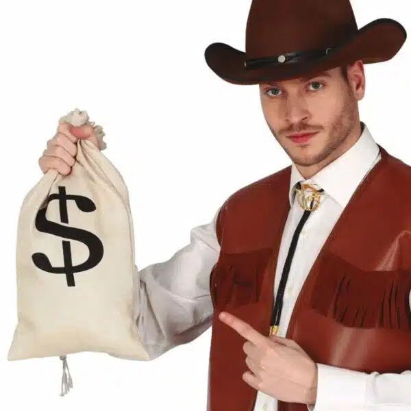 Geldzakje cowboy - Feestwarenhuis.nl