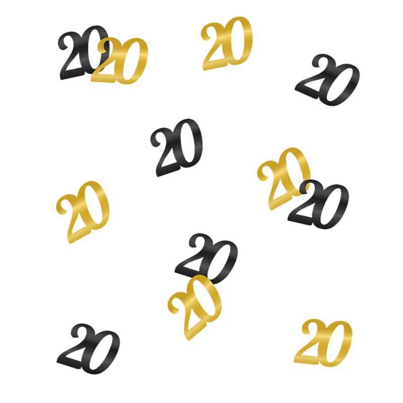 Tafelconfetti Classy Party – 20 jaar - Feestwarenhuis.nl