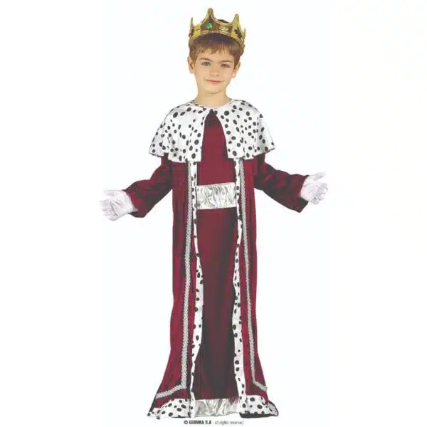 Kinderkostuum drie koningen rood 3-4 jaar - Feestwarenhuis.nl
